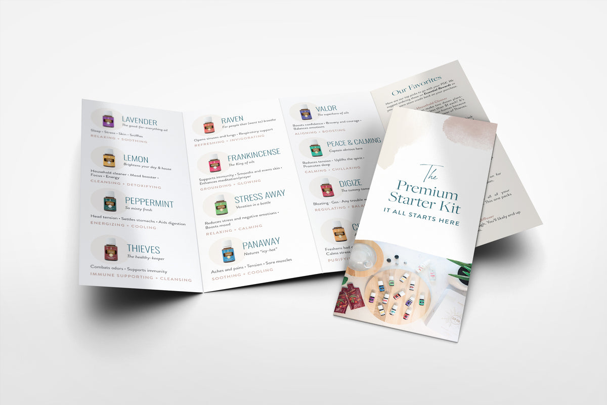 Brochure - The Premium Starter Kit: Pack of 50 – The Essentials Shop